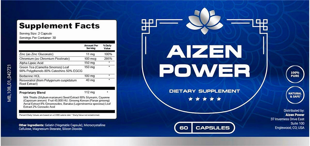 Aizen Power :Male Enhancement Supplement Facts⚠️ | Medium