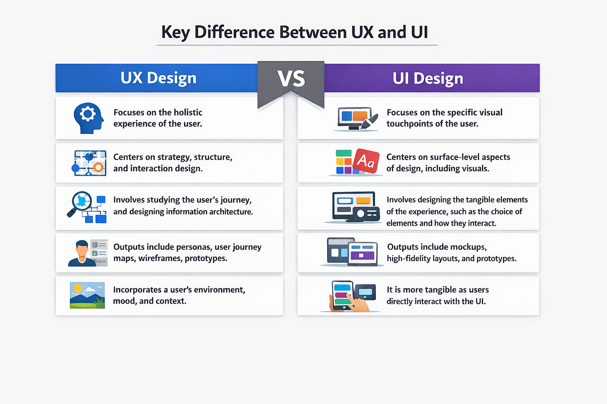UI vs UX: The Difference Every Beginner Designer Should Understand | by ...