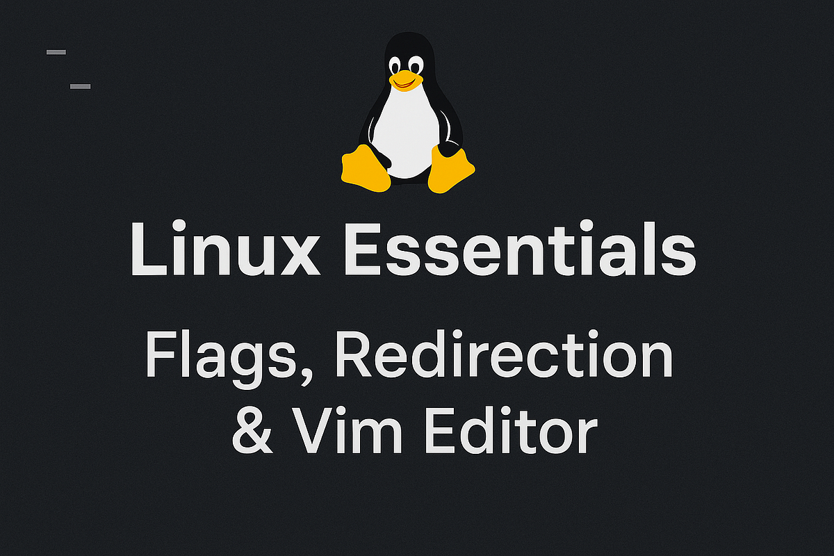 📅 Day 11: Linux Essentials → Flags, Redirection & Vim Editor 🐧 | by ...
