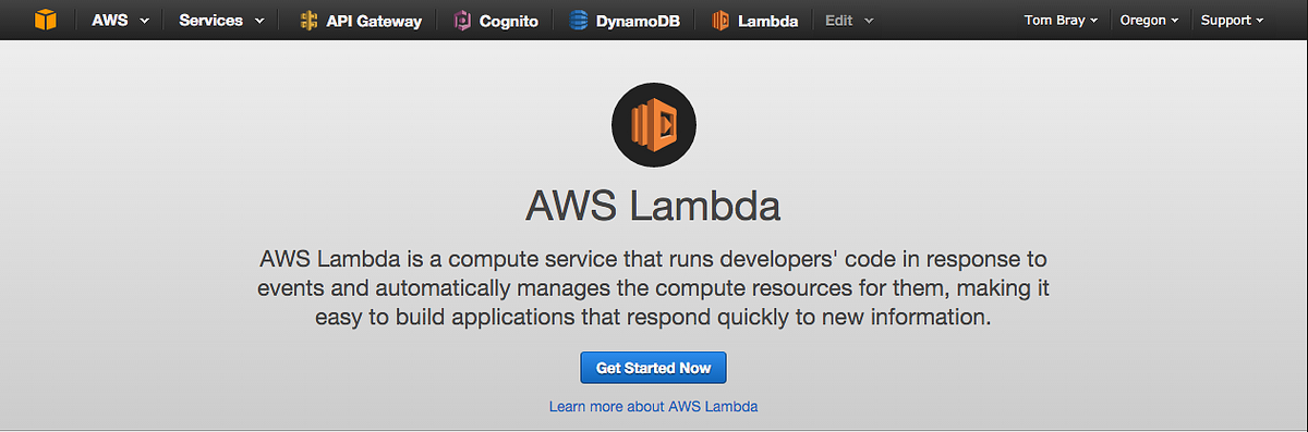 Getting Started with AWS Lambda (Node JS) | by Tom Bray | Medium