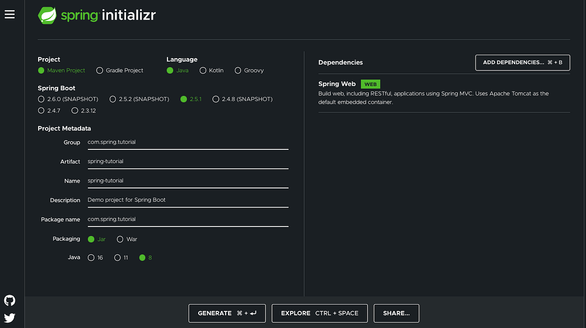 Spring-Boot Starter Project. ## Steps to create a basic spring boot ...