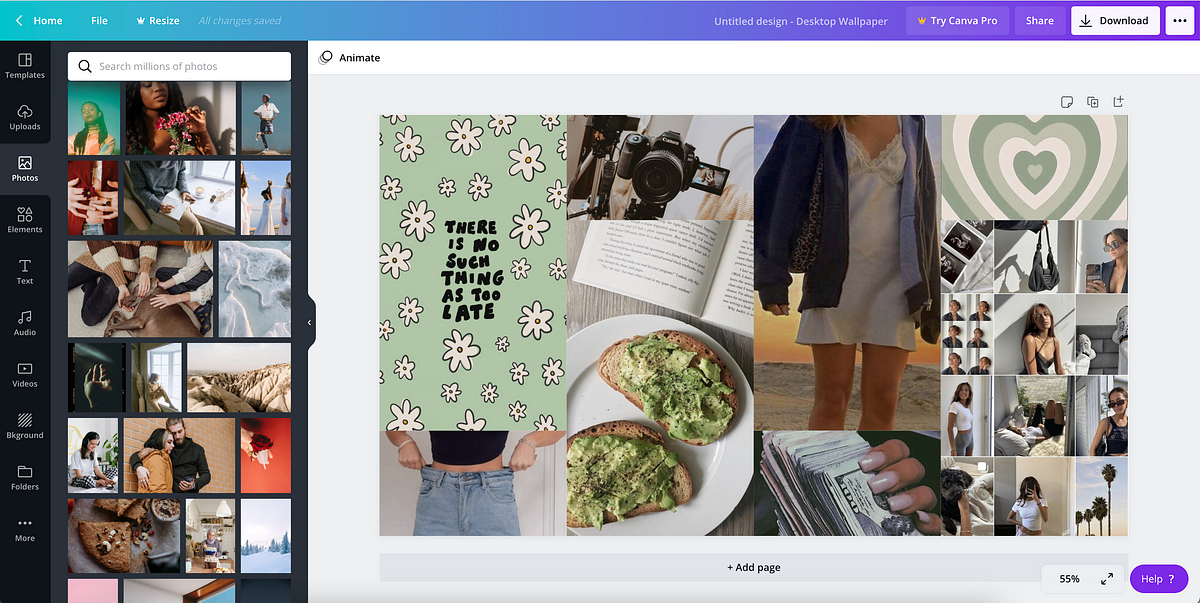 How To Make A Vision Board On Canva [2021] By Marianna Morais