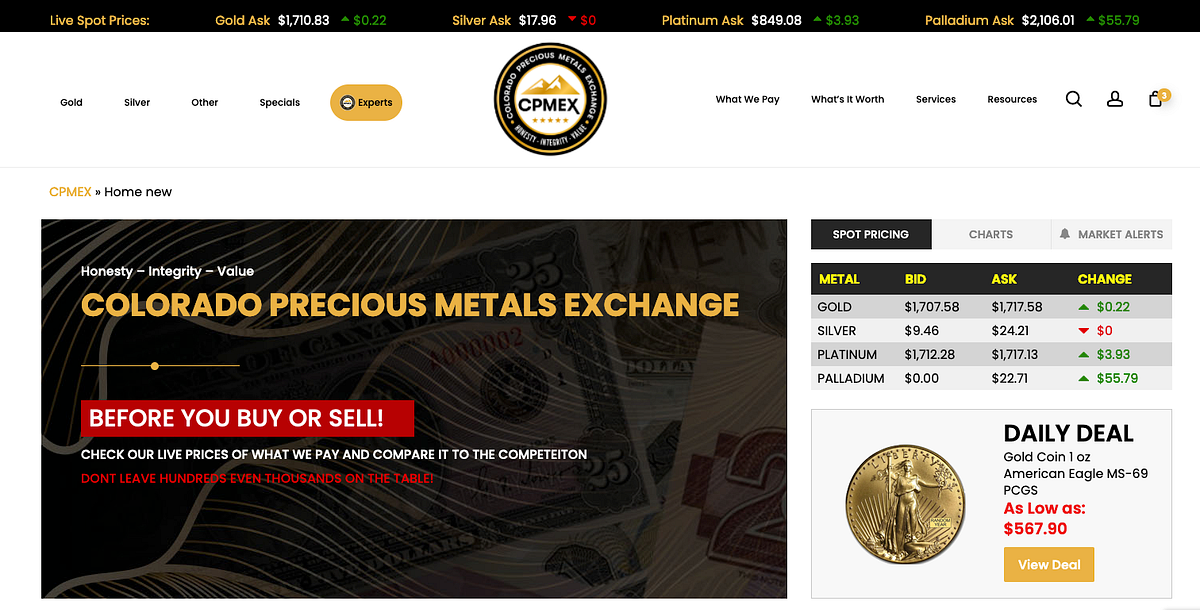 Colorado Gold & Silver Exchange - NPMEX Gold Dealer - Medium