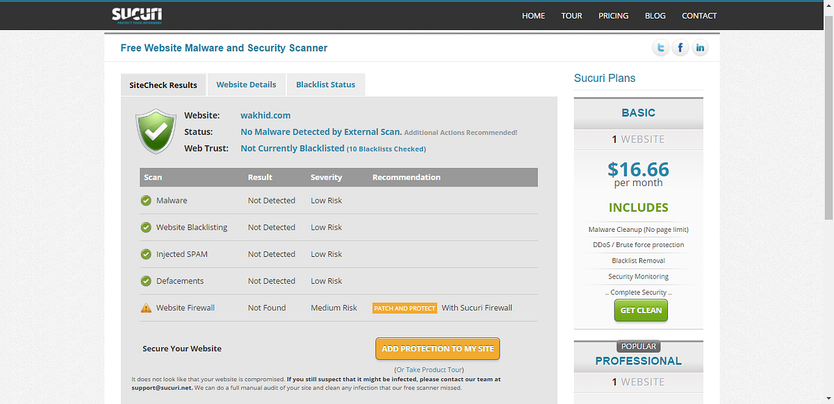 Sucuri — Layanan Scan Website Security Vulnerabilities & Malware Gratis ...