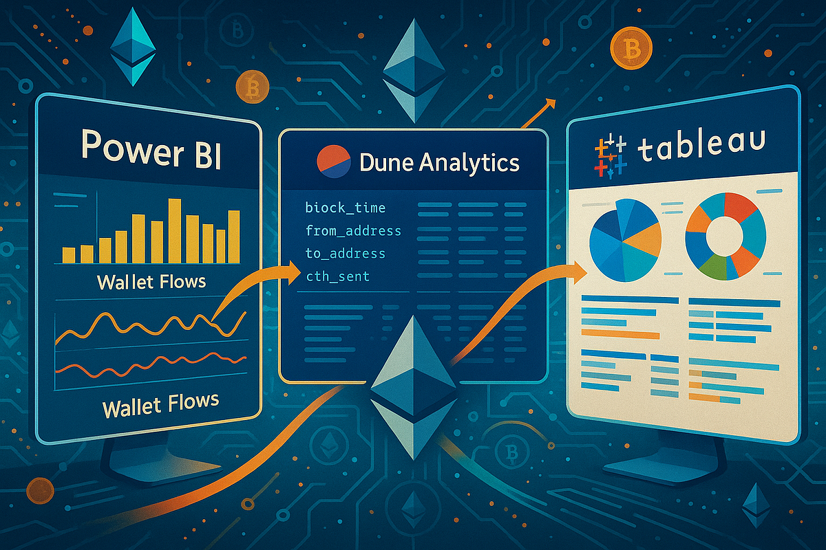 Power BI vs Dune Analytics vs Tableau: I Built the Exact Same Blockchain Dashboard 3 Times. Here ...
