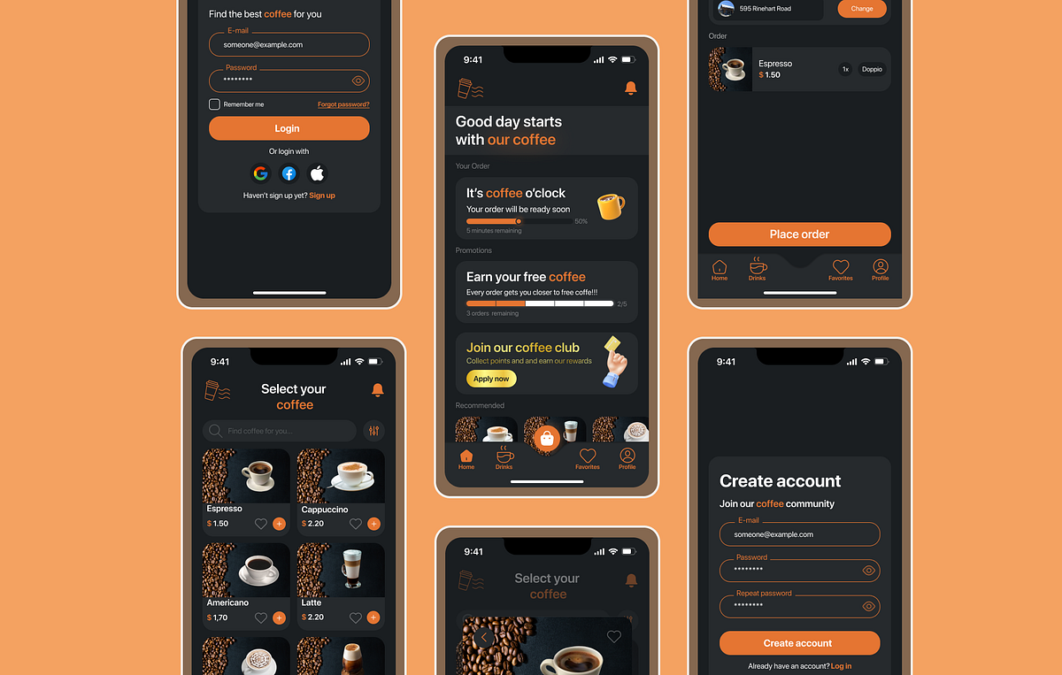 UI/UX Case Study: Coffee Drive-Thru App, “Espresso Express” | by Ognjen ...