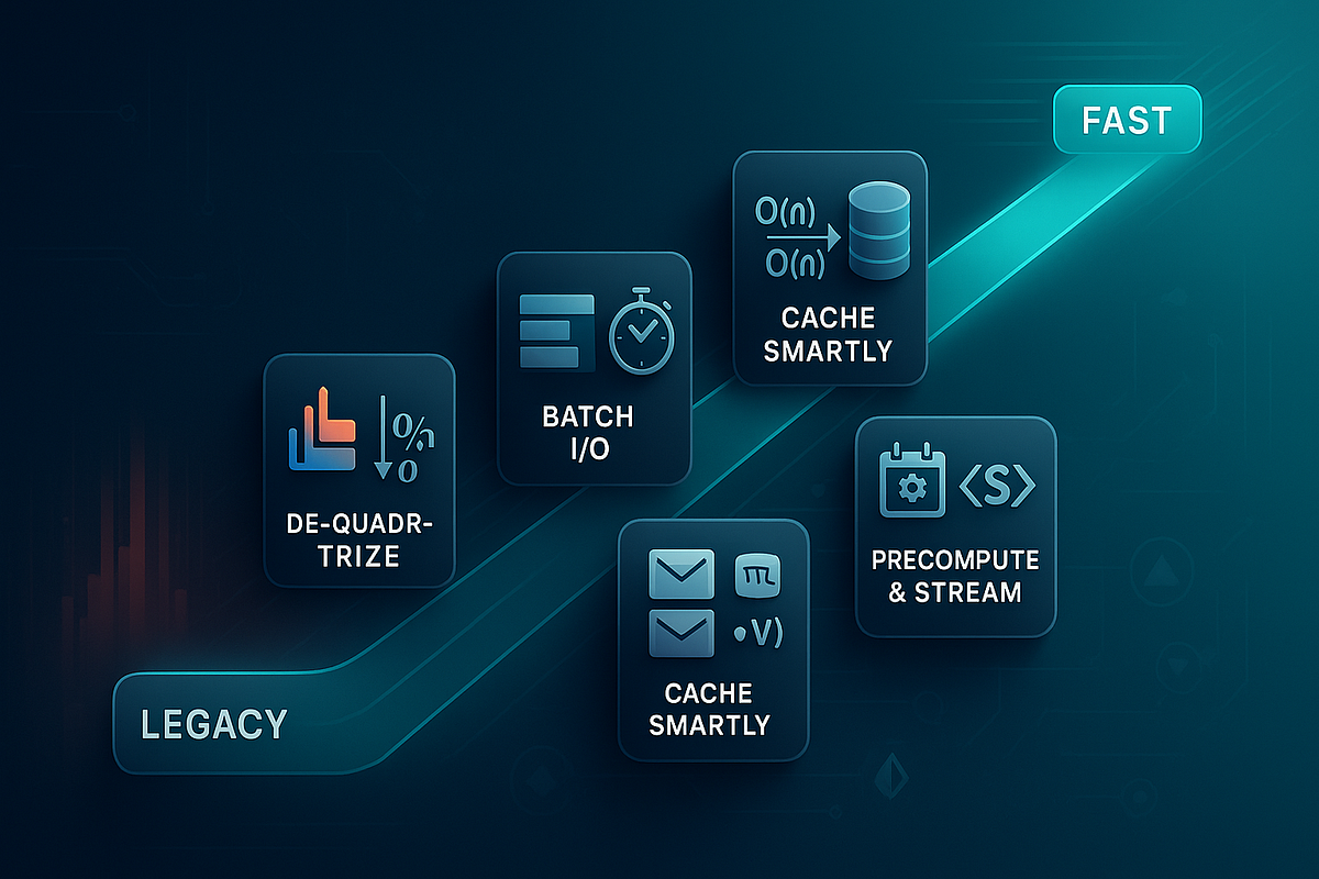 Make Legacy Code Blazing Fast with Modern Tricks | by Modexa | Sep, 2025 | Medium
