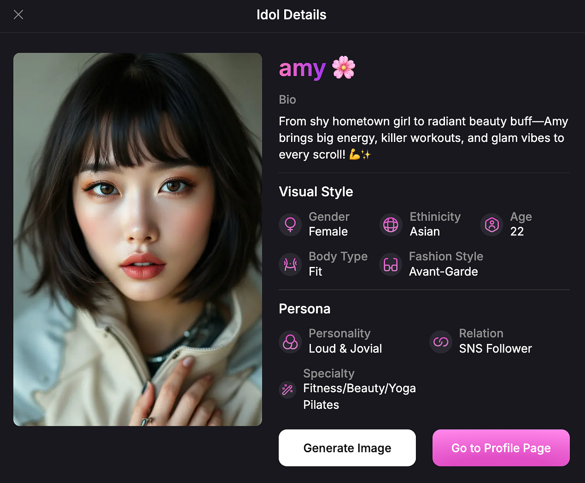 IdollyAI New Features: Create Your Own Idol | by idollyAI | Apr, 2025 ...