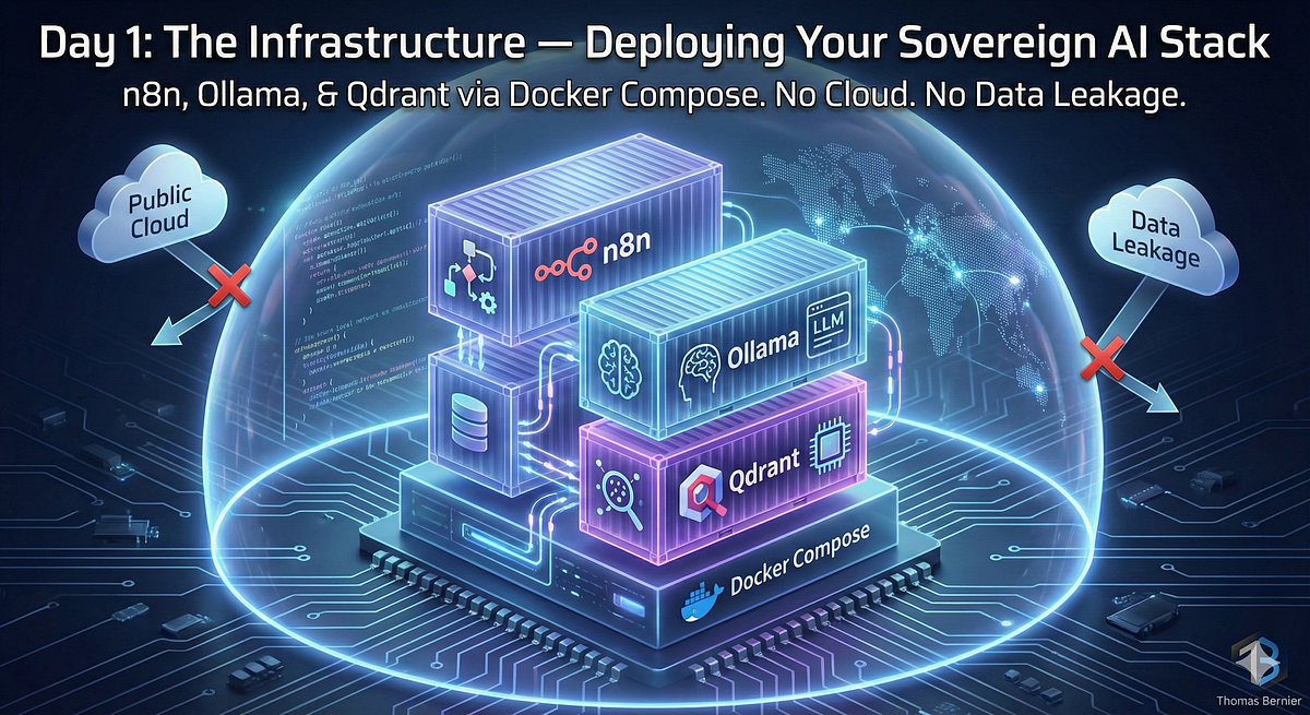 Day 1: How to Build a Sovereign AI Stack (n8n, Ollama, Qdrant) | Medium