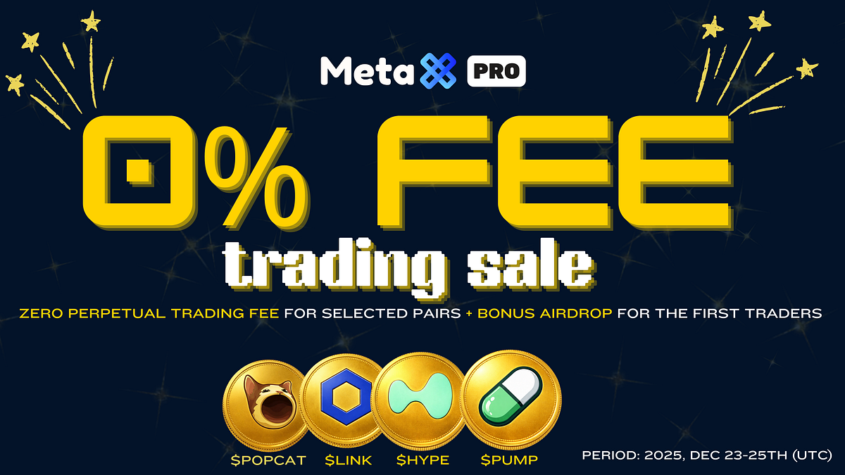 0% Trading Fee Campaign for Perpetual Markets | by METAX PRO | Dec ...