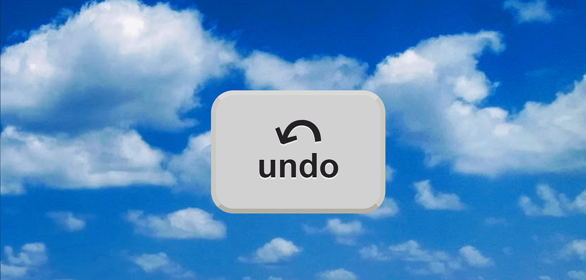 Many decisions in life have an undo button. It can be liberating ...