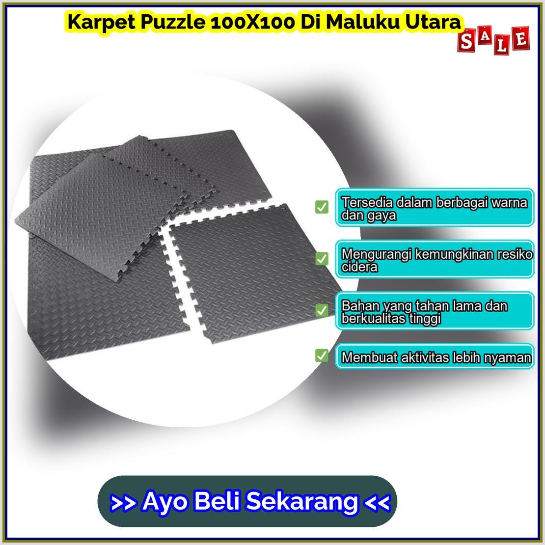 Karpet Puzzle 100X100 Di Maluku Utara - Tatami Matras - Medium