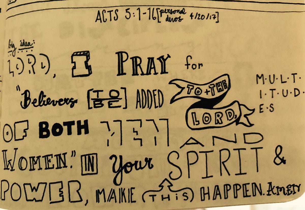 Sketchbook Devotional — Acts 5. Rejoice | by Matthew Doering | Medium
