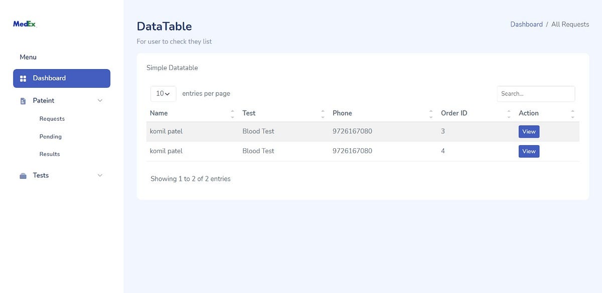 MedEx : Laboratory Test Booking. This online diagnostic laboratory ...