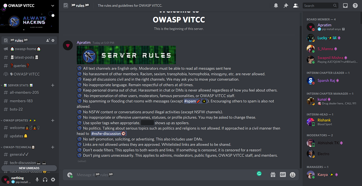 How OWASP VITCC is building the communities of Tomorrow | by Apratim Shukla | CYSCOM VITCC | Medium