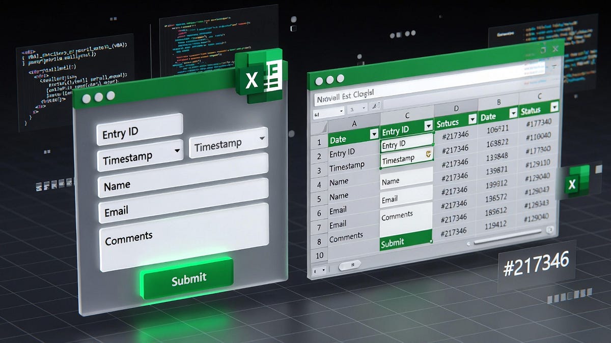 How to Create a Form in Excel with Submit Button (Step-by-Step Guide ...