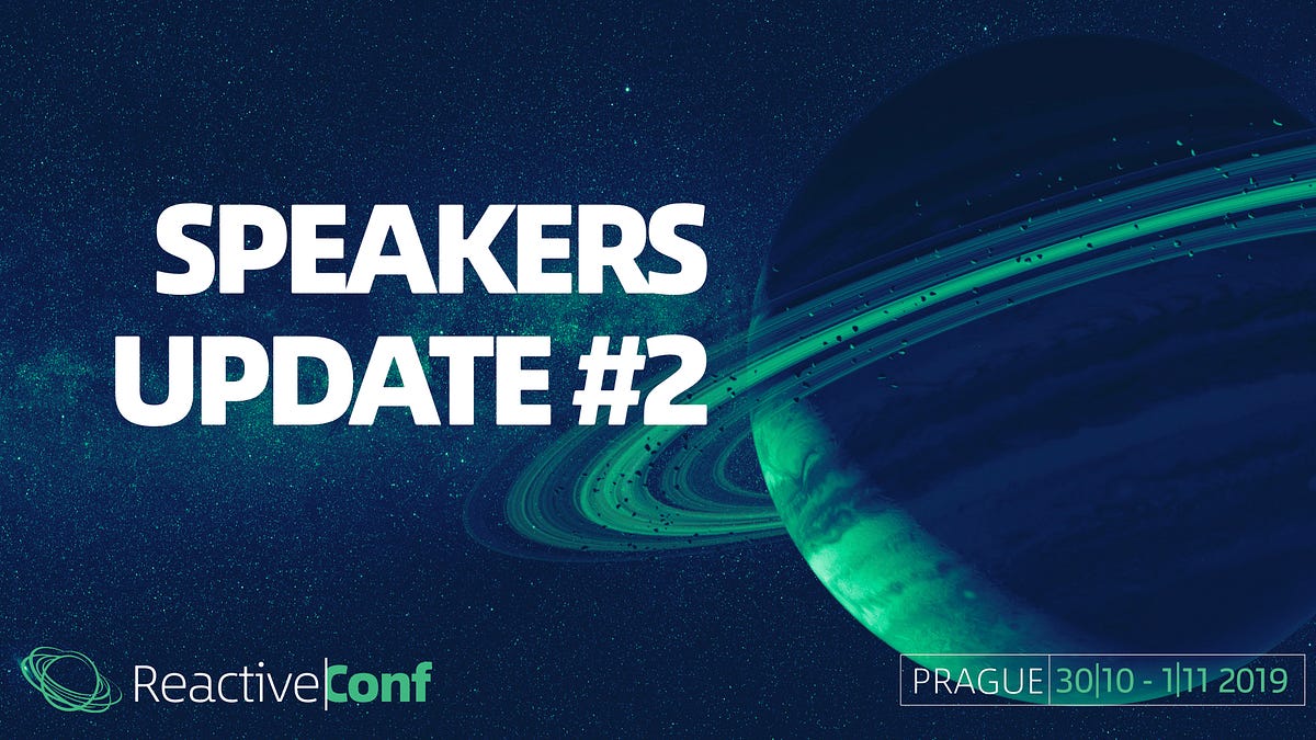 ReactiveConf 2019: Speakers update #2 | by ReactiveConf | ReactiveConf