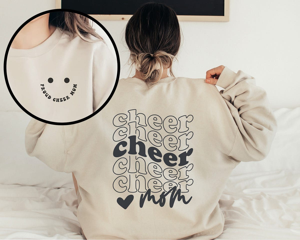 Cheer Mom Shirt, Retro Cheerleading Mom Shirt, Game Day Cheer Hoodie ...