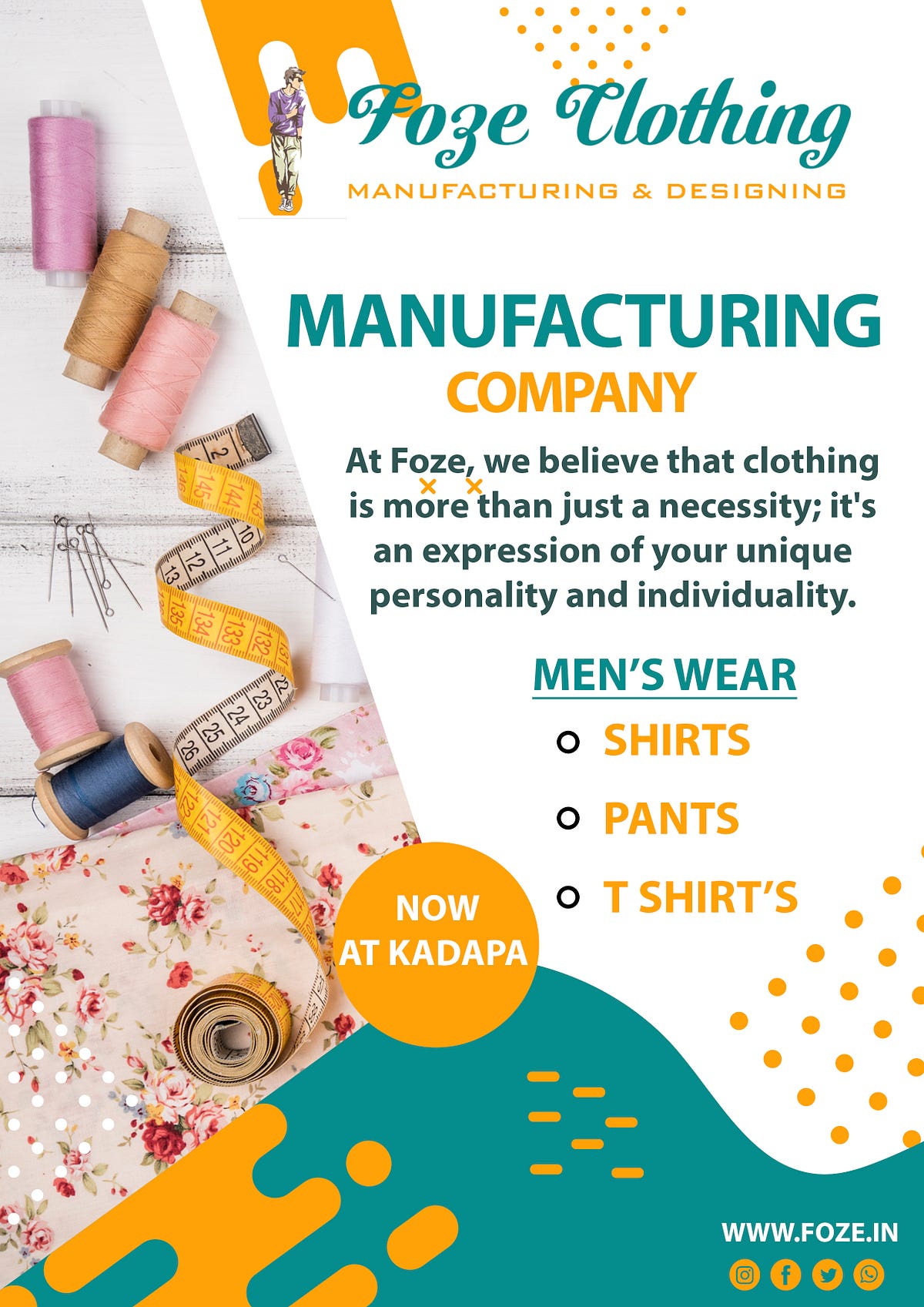 Foze clothing manufacturing:. Foze’s clothing manufacturing is the ...