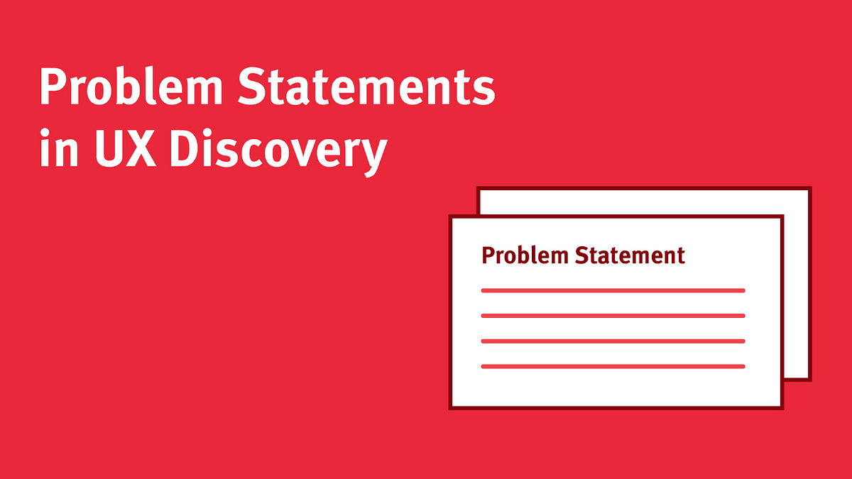 Choosing A Problem Statement!. A well-defined problem statement is the ...
