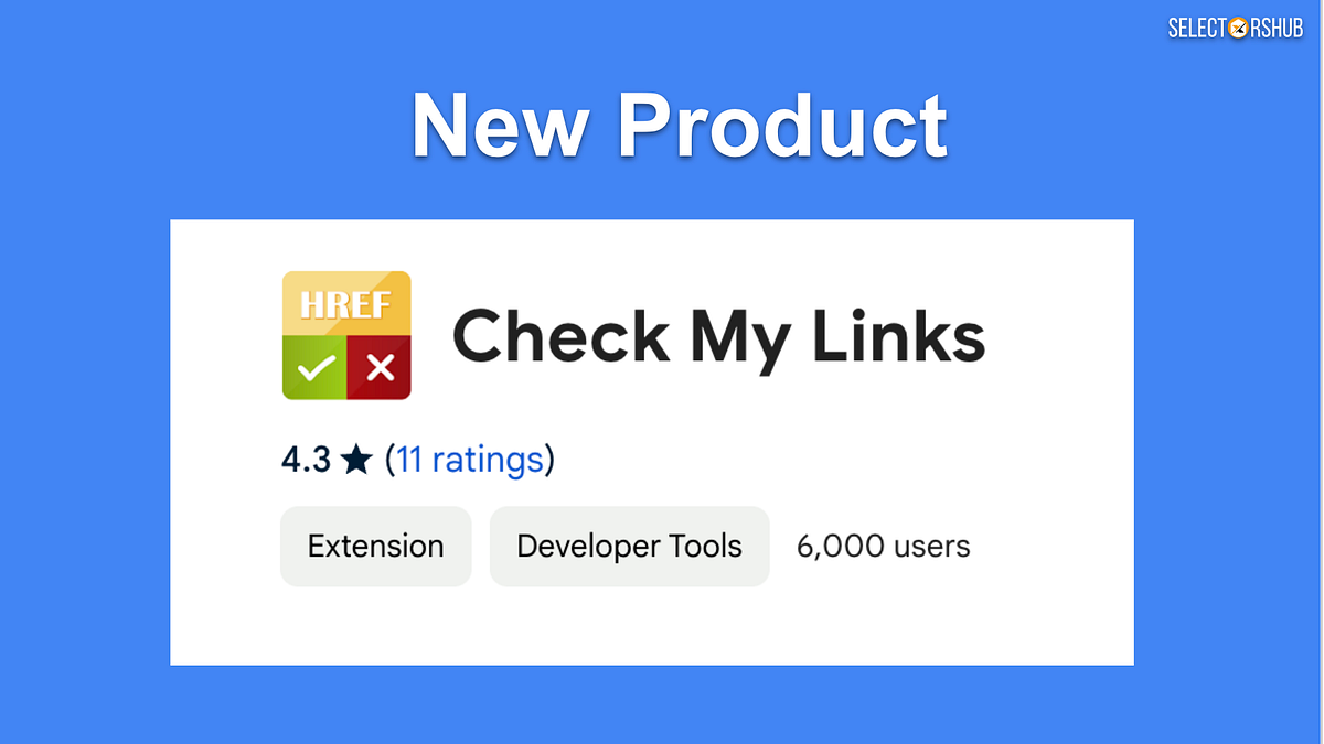 Check My Links: Free tool to find Broken Links on a webpage | by Sanjay Kumar | Medium