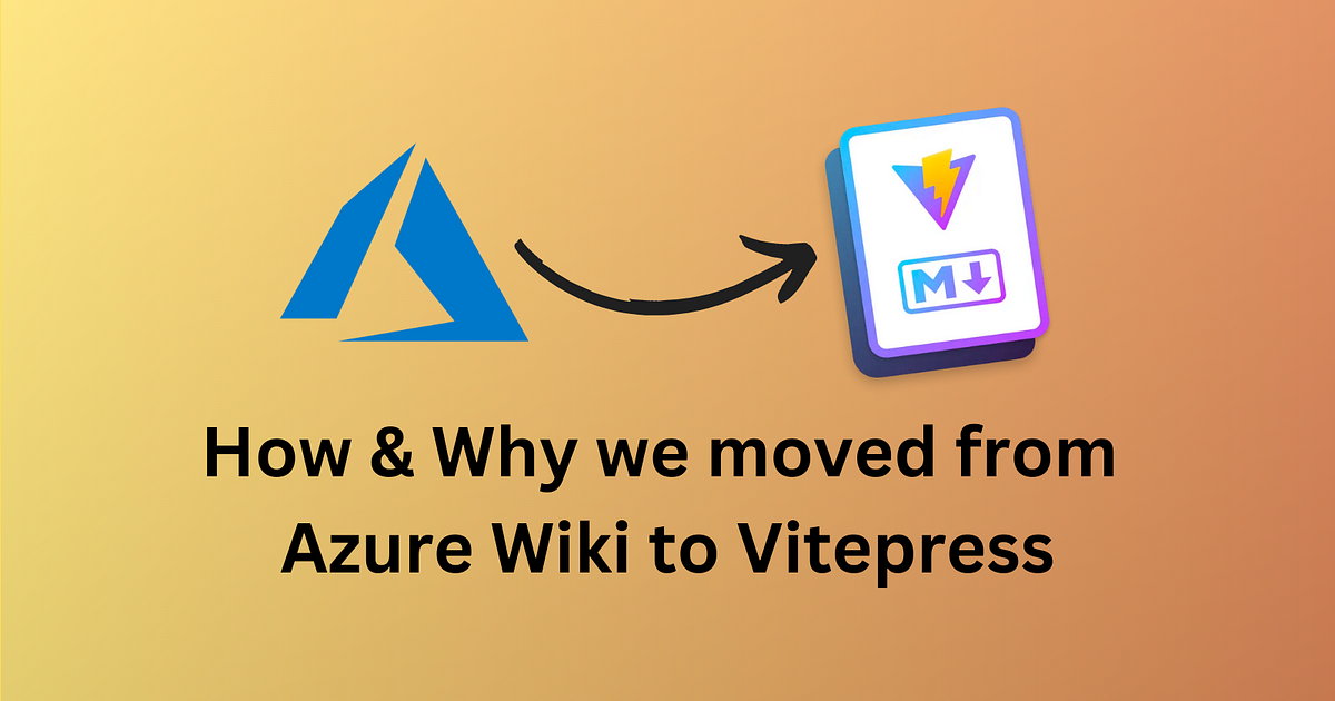 Moving from Azure Git Wiki to Vitepress: A Painless Journey to Speedy Documentation | by ...