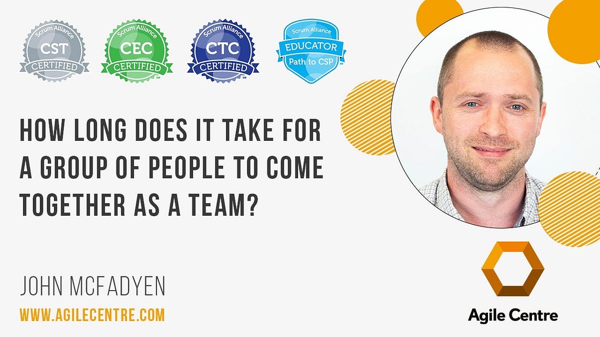 How long does it take for a group of people to come together as a team ...