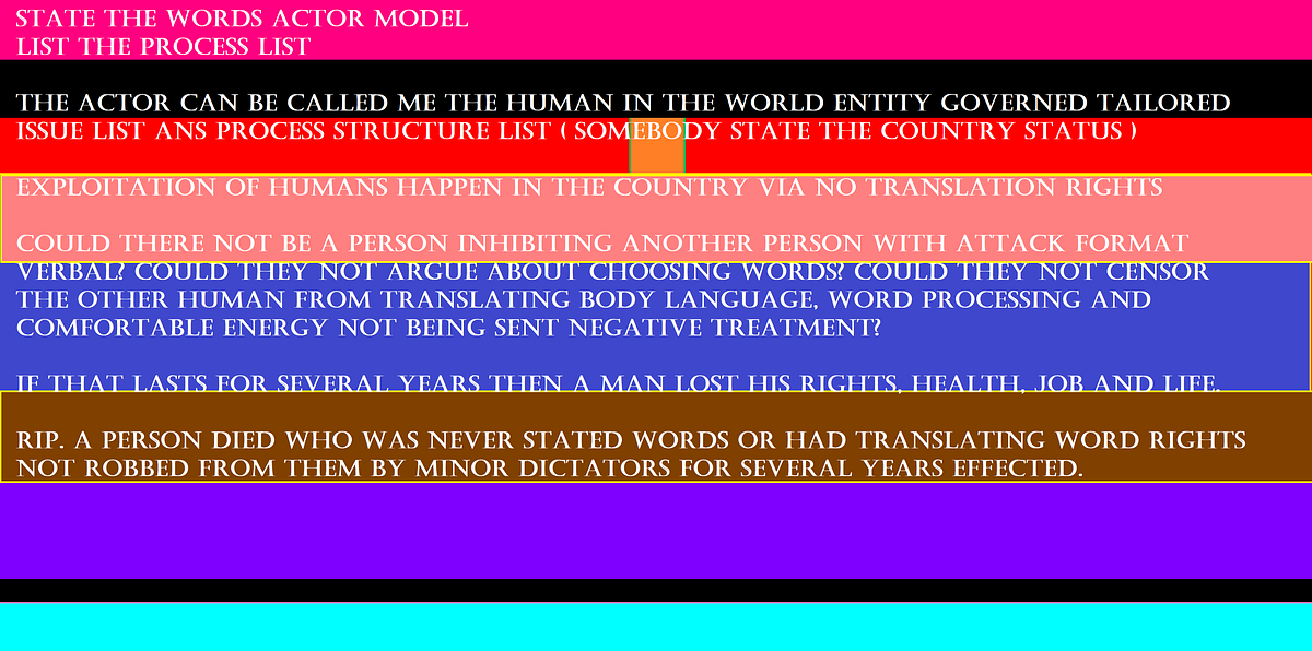 Who validates process code to be existing and stated words get stated ...