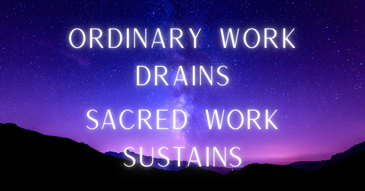 The Work That Does Not Drain You. This Is Where Depletion Ends. This Is ...