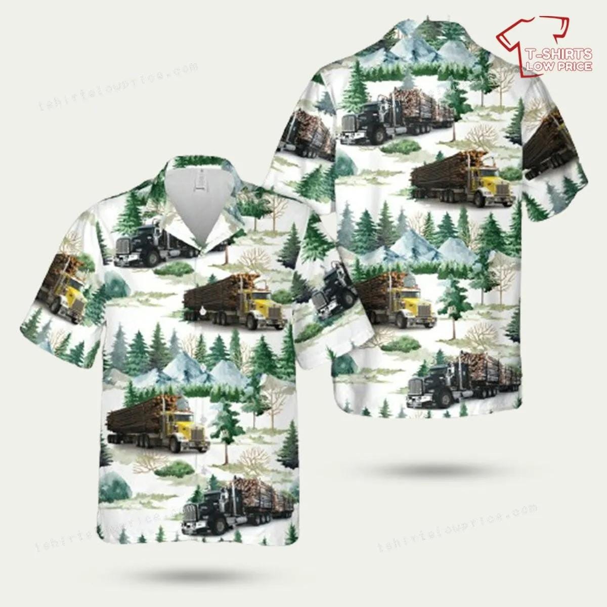 Kenworth T800 Logging Truck Hawaiian Shirt | by Muredac Borror | Jul ...
