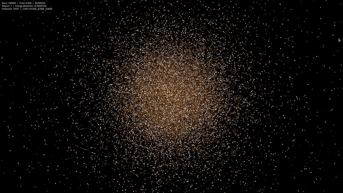 Realistic Star Cluster Simulator, GPU-Accelerated, Using JAX and Python ...