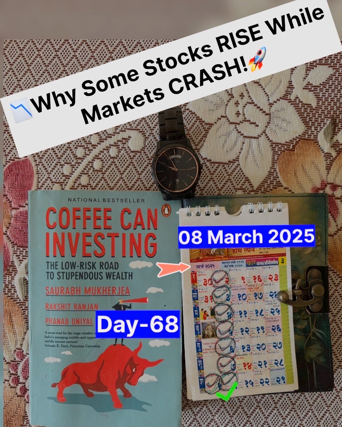 Day 68/365📉Why Some Stocks RISE While Markets CRASH!🚀📅 08 March 2025 ...