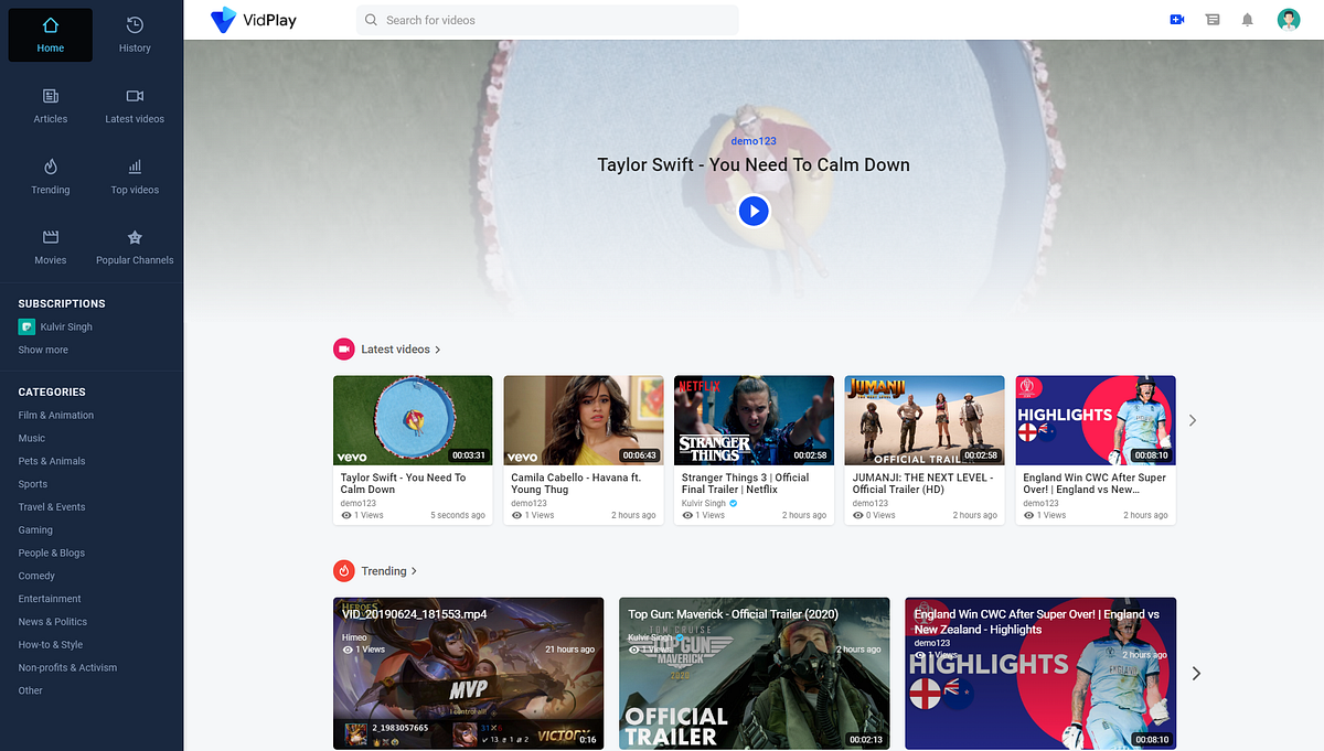 VidPlay v2.2.7 — PlayTube 第三方商业模板 v2.2.7 - TigerCommunity - Medium