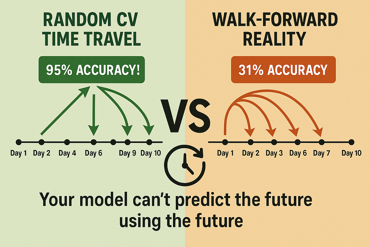 Cross-Validation vs Walk-Forward: The Time Series Trap That Cost Me £ ...
