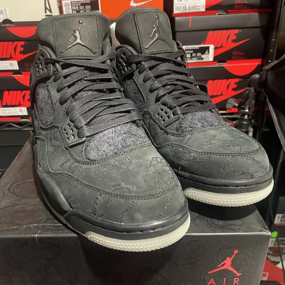 Jordan 4 Retro KAWS Black: A Must-Have for Sneaker Collectors | by ...