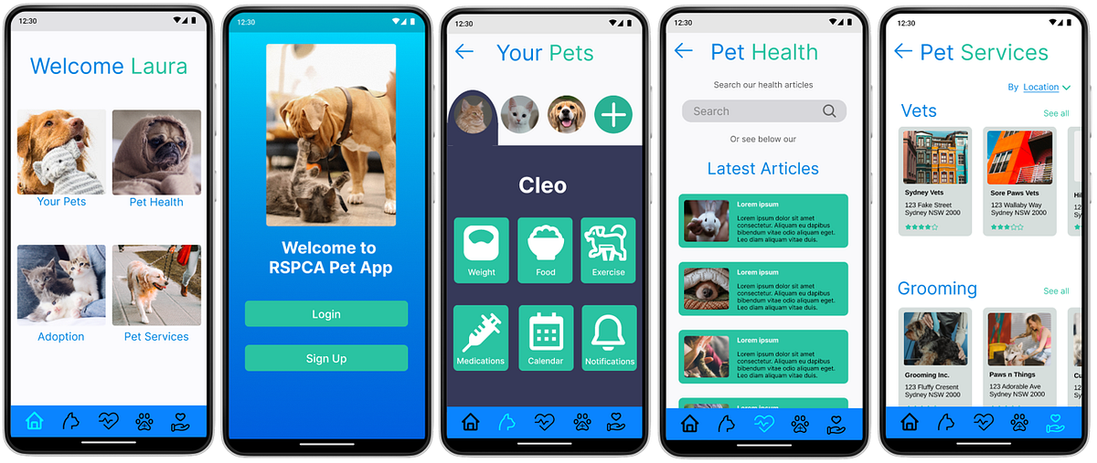RSPCA Pet App — Concept. RSPCA is an Australian animal welfare… | by LP ...