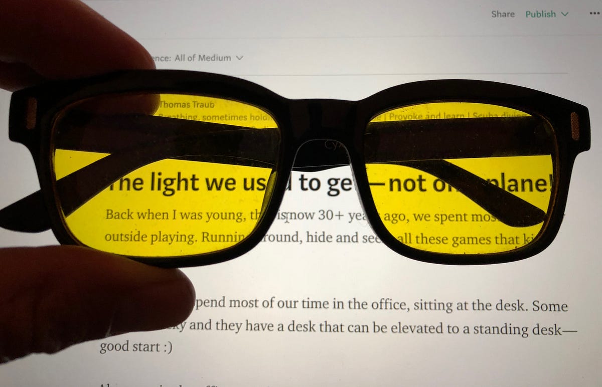 The light we used to get — not on a plane! | by Thomas Traub | Medium