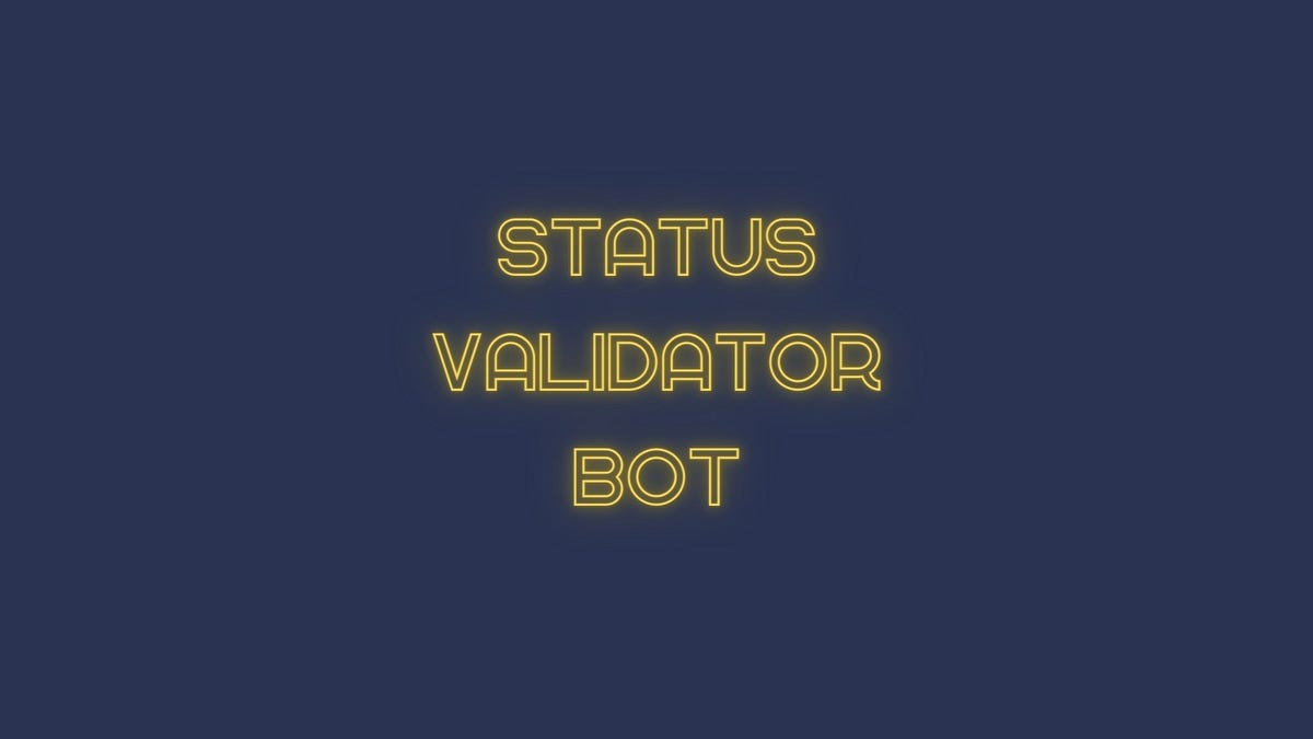 Validator Status Bot by Stakewolle | by Stakewolle Validator | Stakewolle | Medium