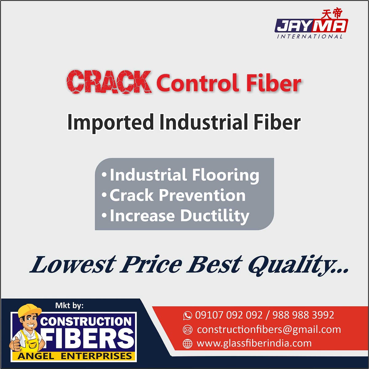 Crack Control Fiber Imported Industrial Fiber Industrial Flooring ...