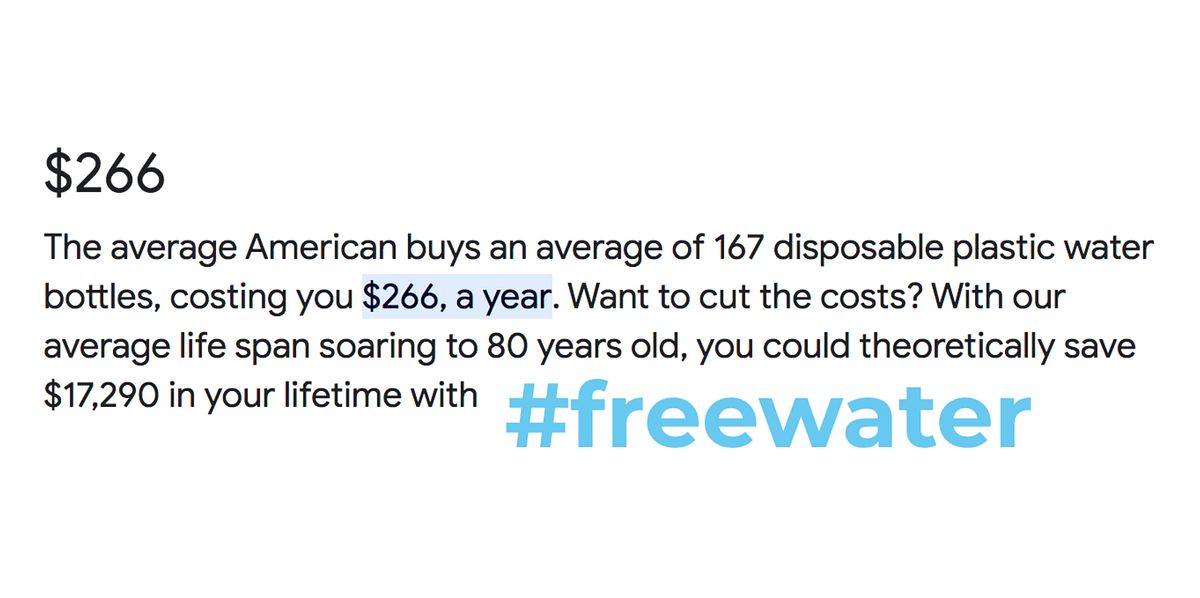 Should Water Be Free?. If 10% of Americans drank one FreeWater… | by ...