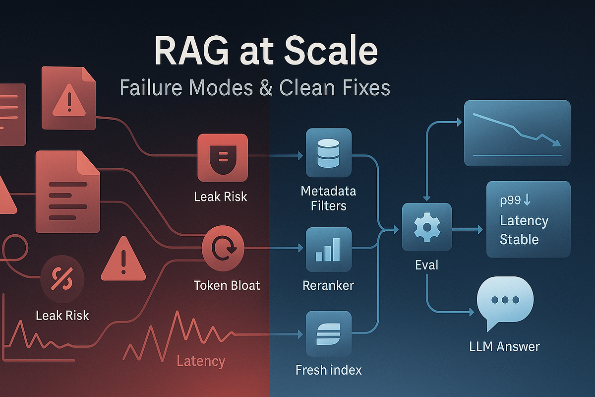 10 RAG Failure Modes at Scale — and Clean Fixes | by Velorum | Nov, 2025 | Medium