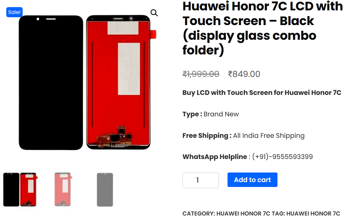 Get Your Huawei Honor 7C Looking Like New with a High-Quality LCD with ...