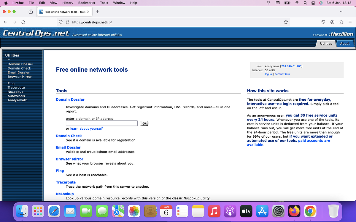 Gather Information About a Target Website using Central Ops | by ...