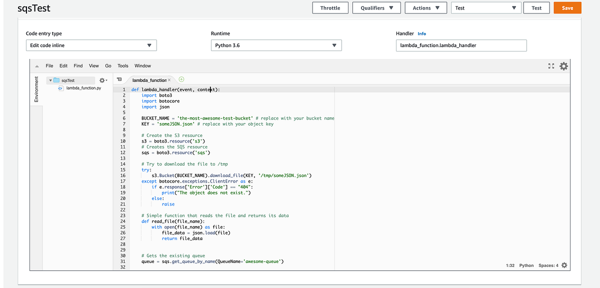 Adapting a Python script into a serverless Lambda function | by Julia | Medium