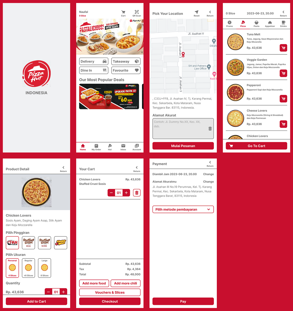 Studi Kasus UI/UX: Pembenahan Fitur Pesan Antar Aplikasi Pizza Hut Indonesia | by Naufal Hanif ...