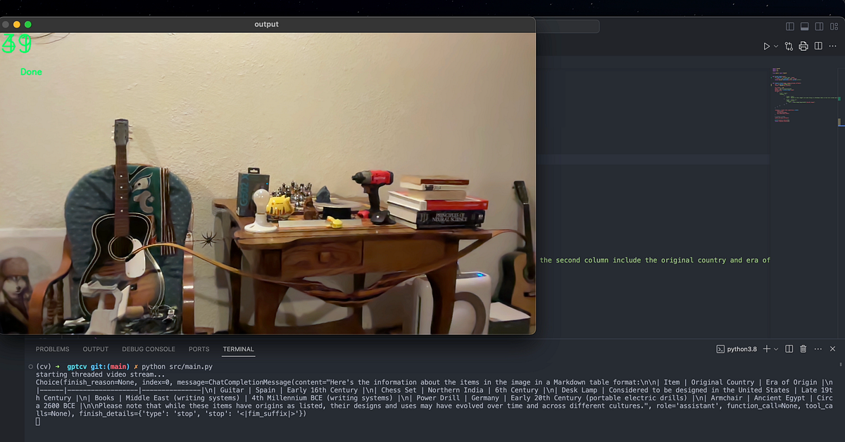 Using OpenAI GPT-4 Vision Model with OpenCV | by Hunter Hartline ...