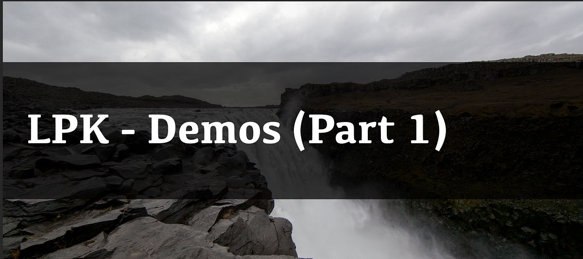 Working With Liquid Platform Kit — Demos (Part 1) | by Carson Li ...