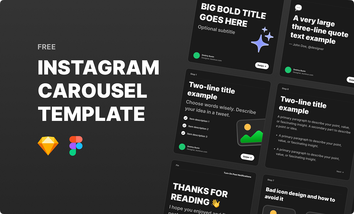 How to prepare content for your Instagram in Sketch and Figma. | by ...