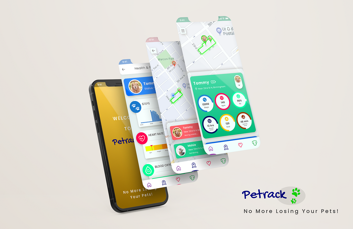 Petrack : A Pet Tracking App | UX Case Study | by Akshat Verma | Medium