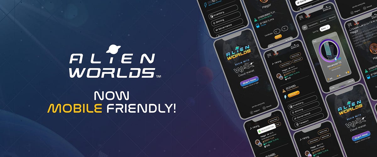 Ahora Puedes Minar en Alien Worlds desde el Navegador de tu Smartphone ...